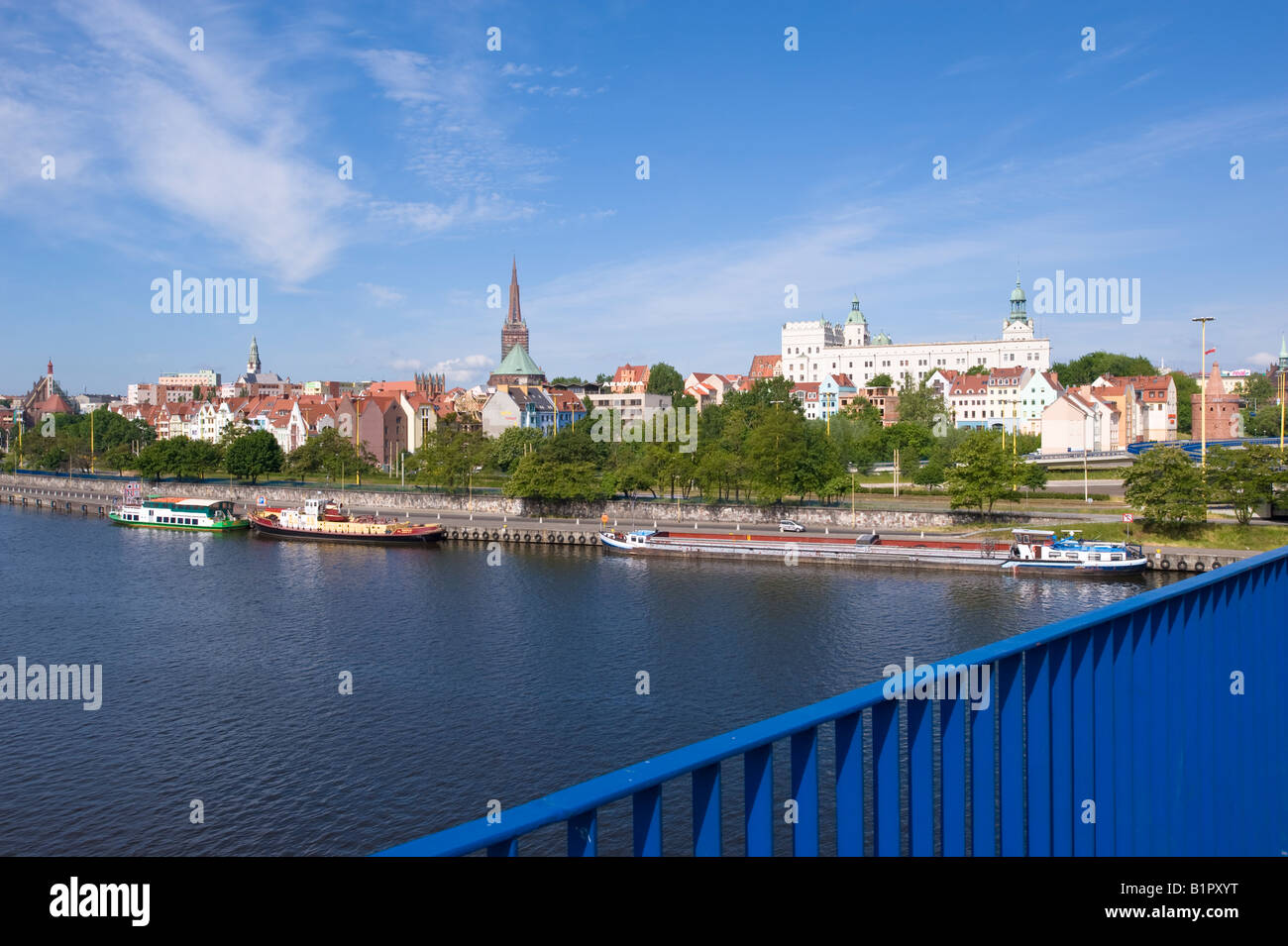 Old Town overlooking Oder River Szczecin Poland Stock Photo - Alamy