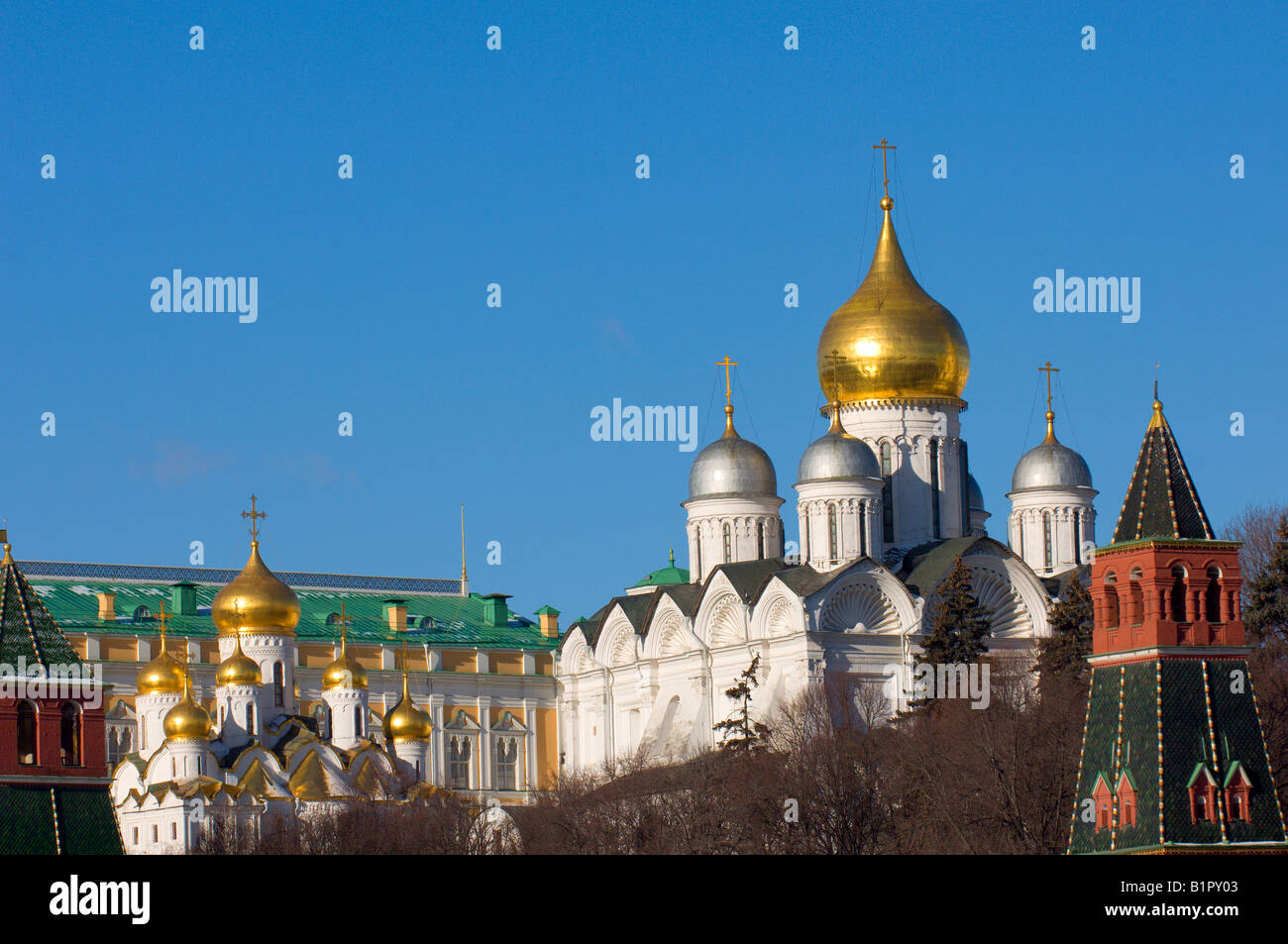 Archangel Cathedral Kremlin Moscow Russia Stock Photo - Alamy
