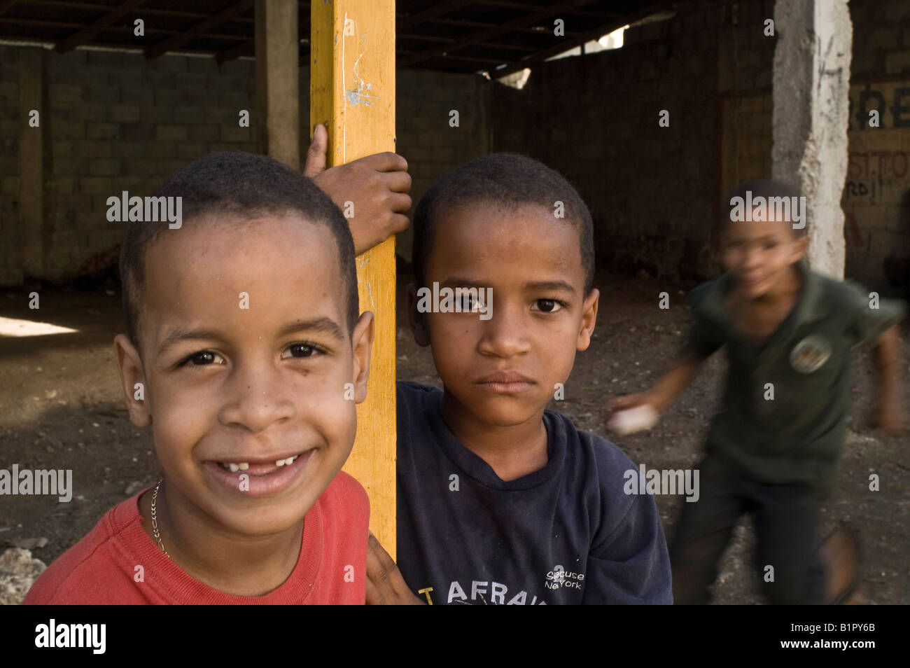 kids in dominican republic Stock Photo - Alamy