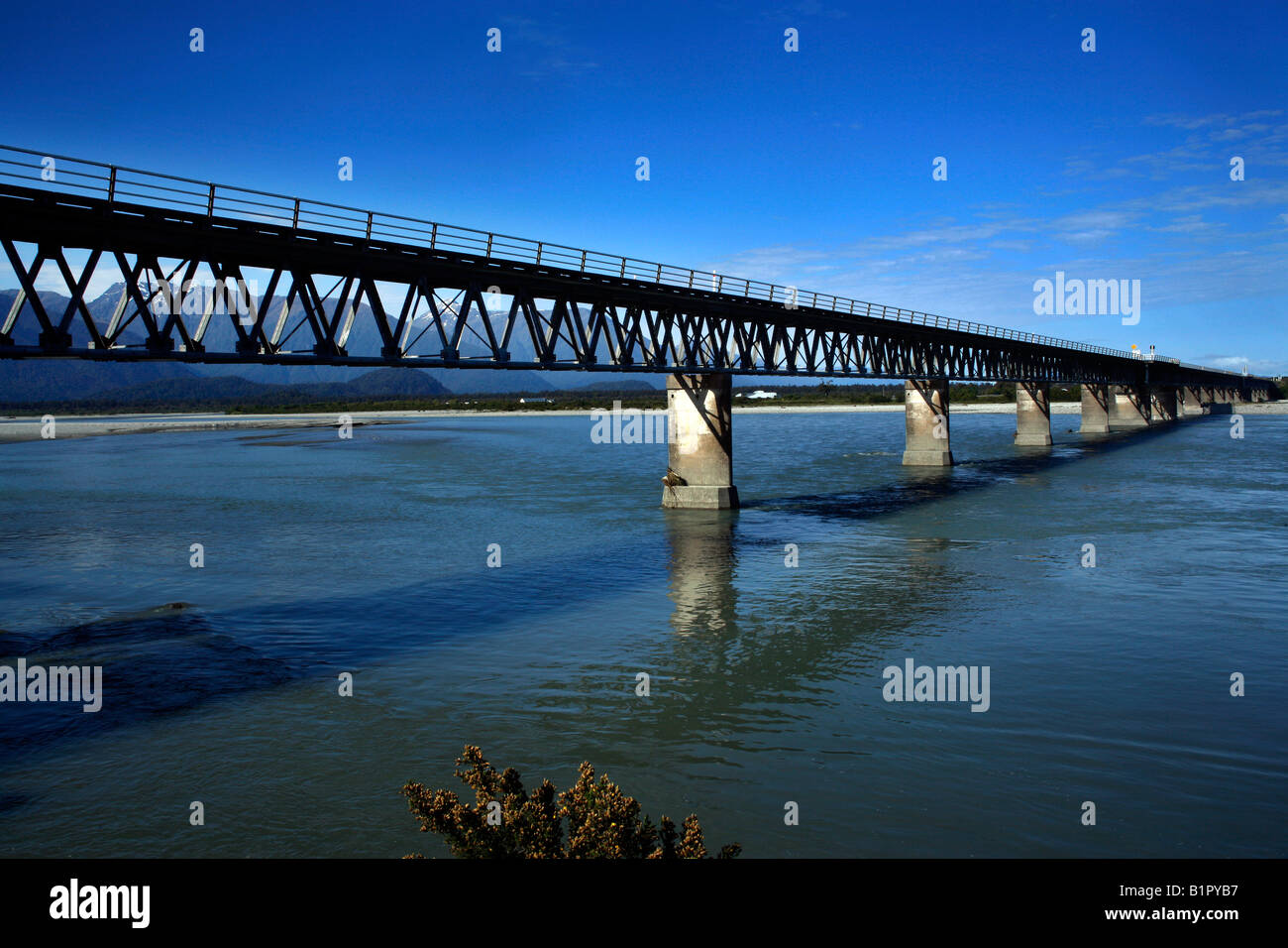 Haast River Bridge, South Island, New Zealand Stock Photo - Alamy