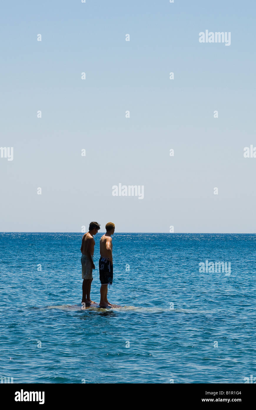 Stranded in the middle of the sea Stock Photo - Alamy