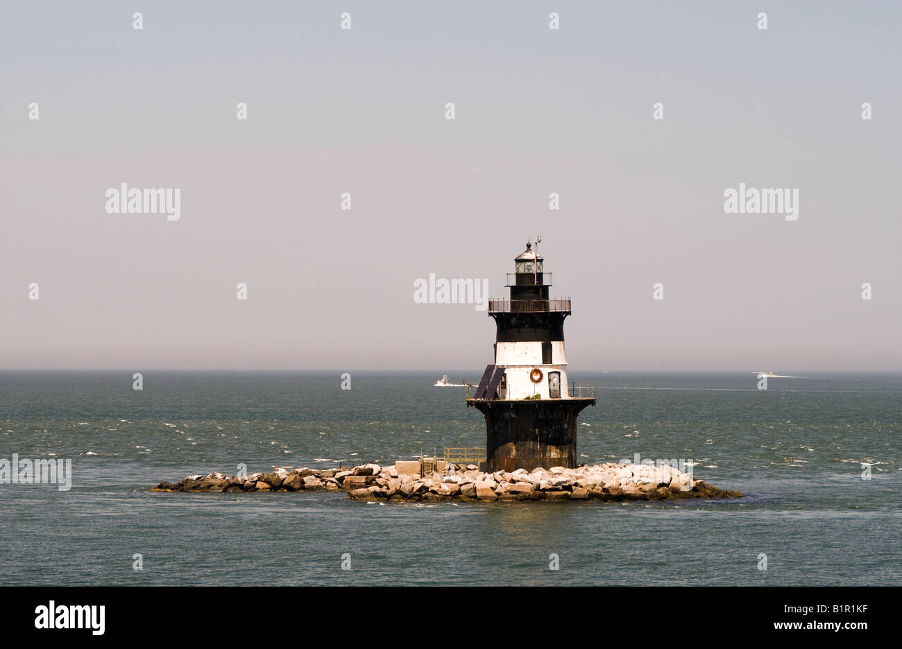 Orient Point Lighthouse / New York state - USA Stock Photo - Alamy