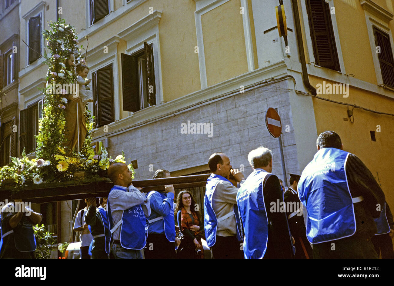 procession in honour of saint joseph in Rome Stock Photo - Alamy