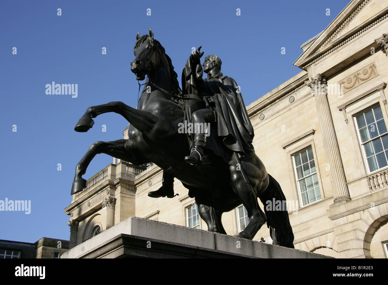 City of Edinburgh, Scotland. The Sir John Steell bronze equestrian ...