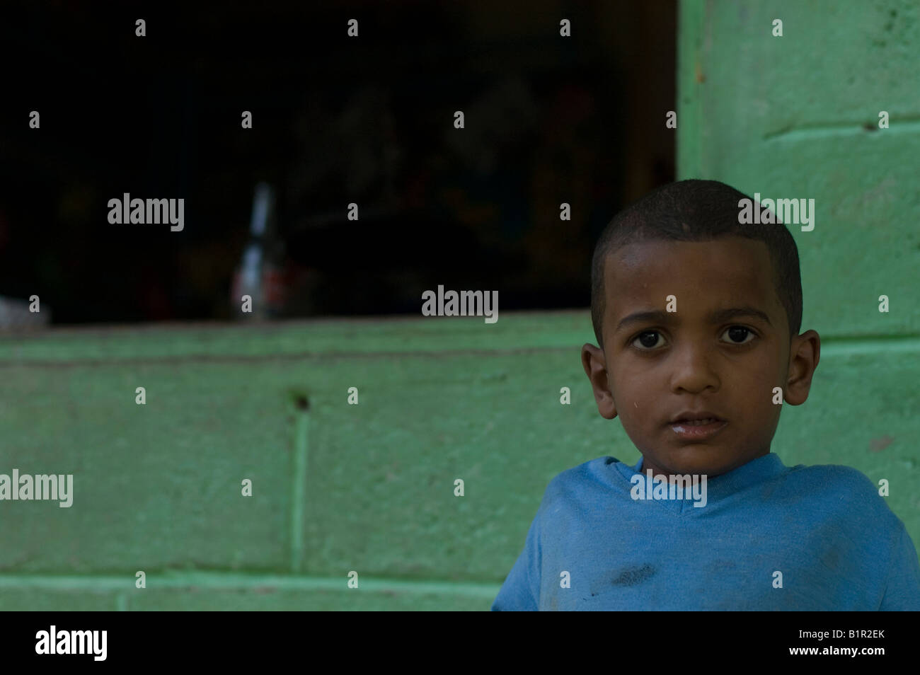 kid in dominican republic Stock Photo - Alamy