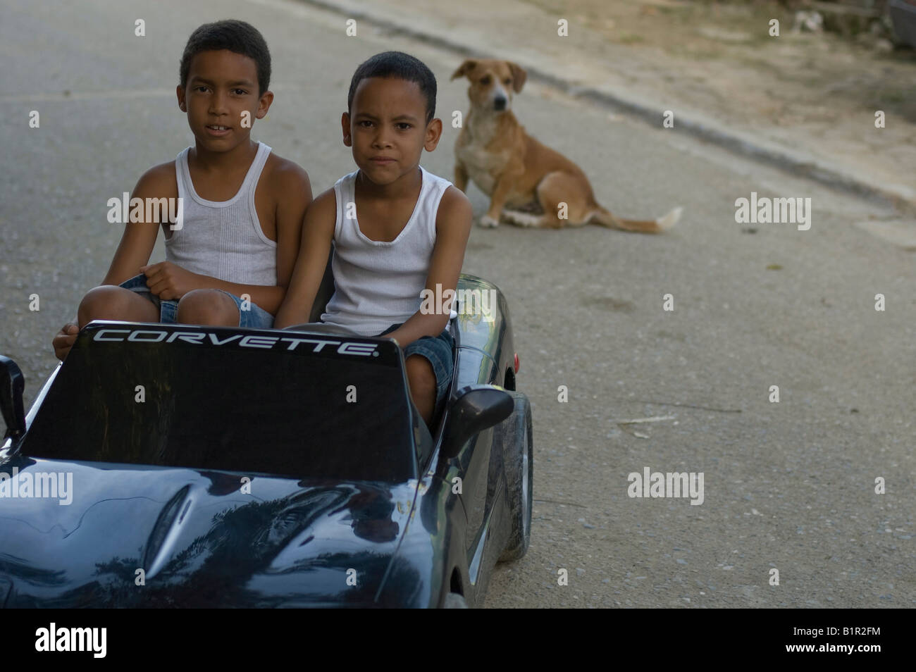 kids in dominican republic Stock Photo - Alamy