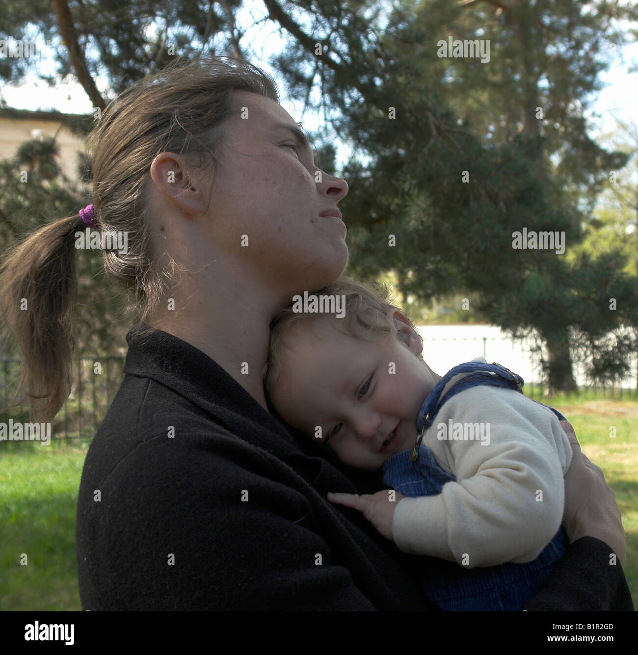 Woman and child Stock Photo - Alamy