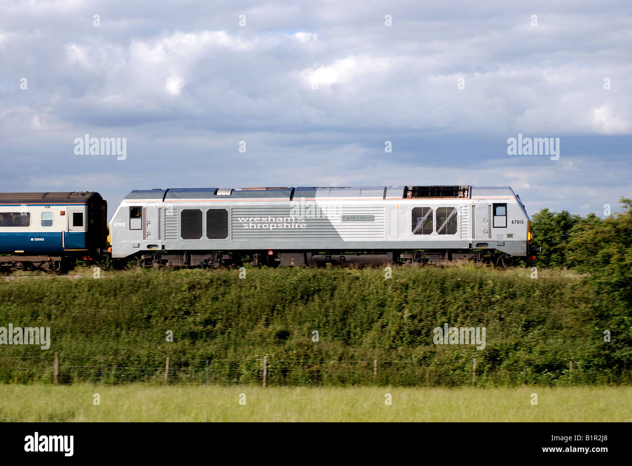 Wrexham and Shropshire Railway train, UK Stock Photo - Alamy