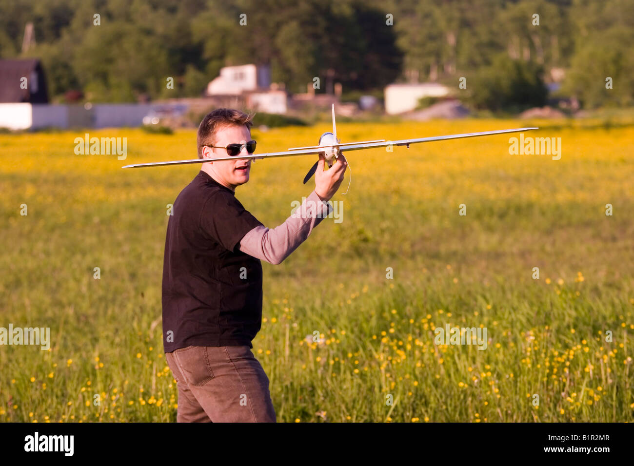 Hobby hobbies airplane flying model hi-res stock photography and images ...