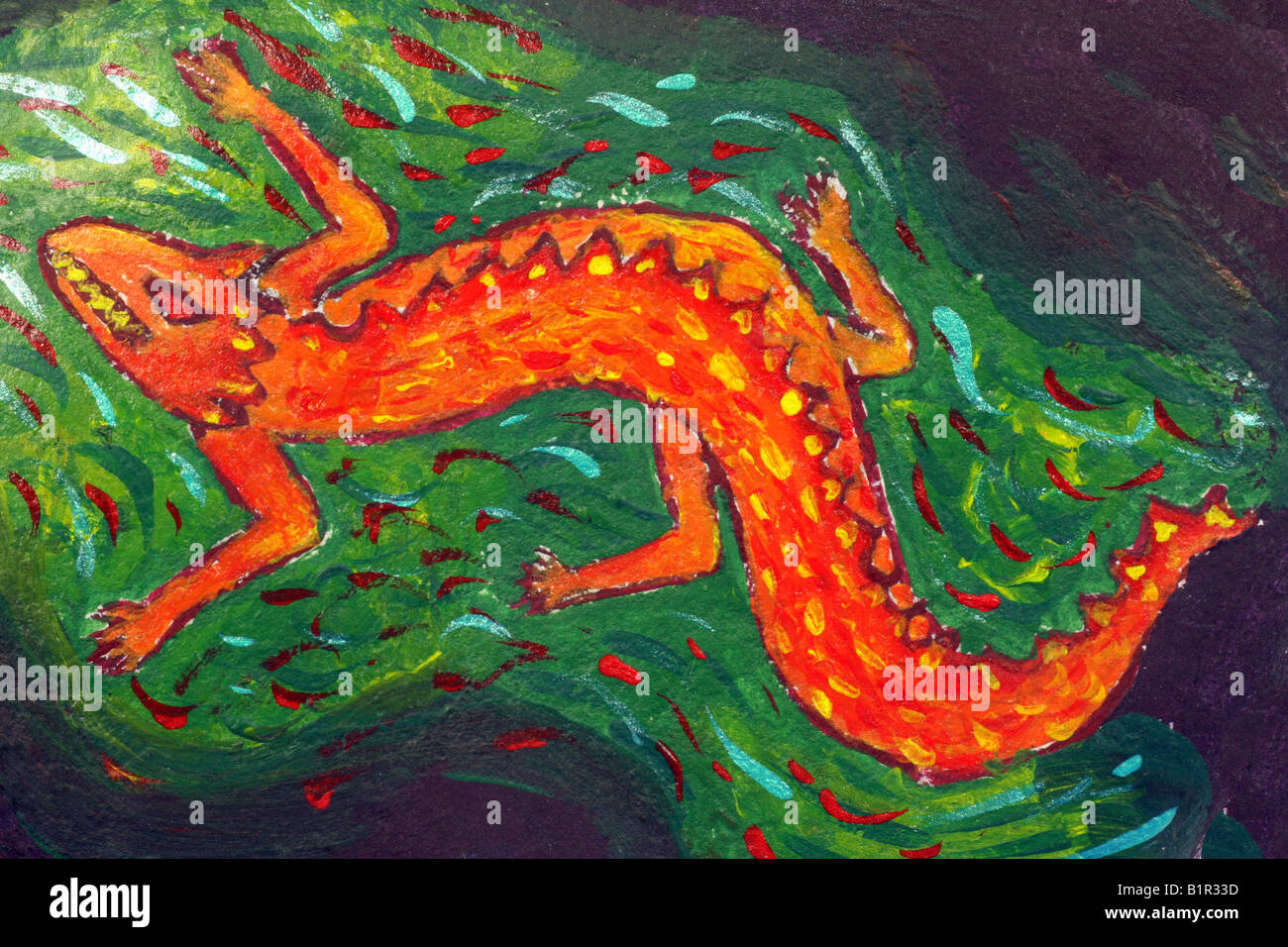 Lizard drawing hi-res stock photography and images - Alamy