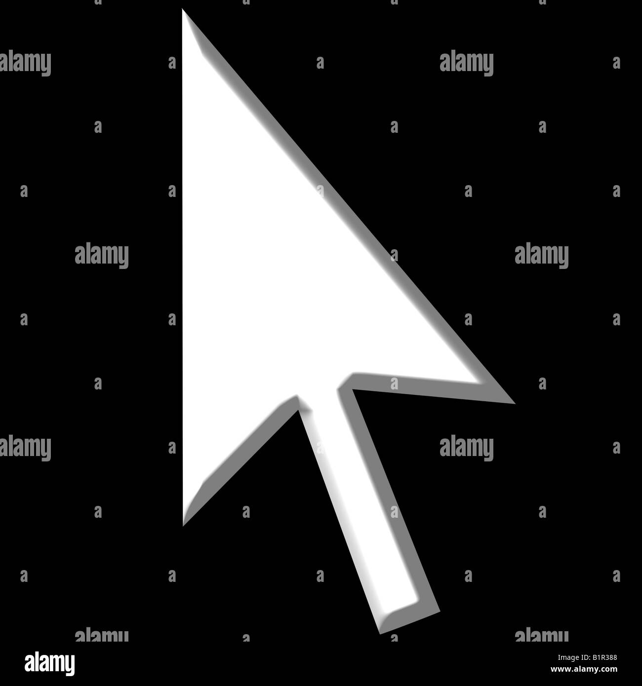 3d white pointer Stock Photo - Alamy