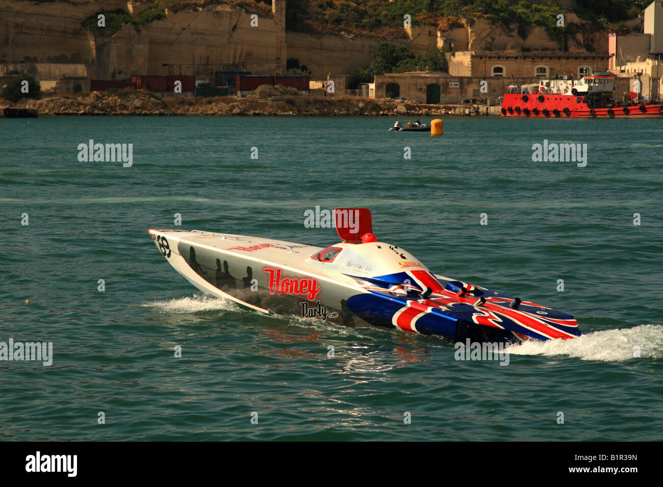 Evolution Class P1 Powerboat Stock Photo - Alamy