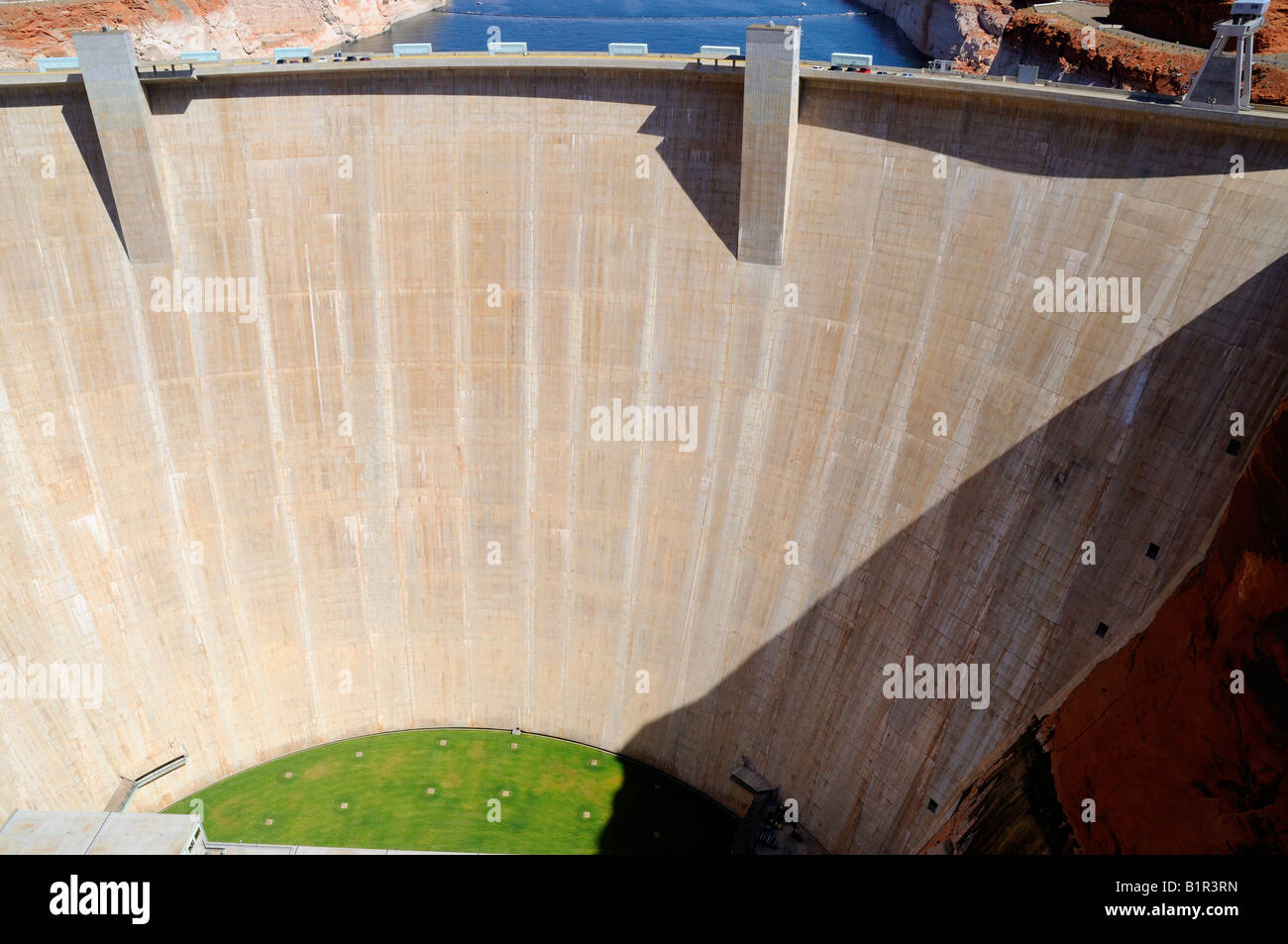 Glen Canyon Dam on Lake Powell between Arizona and Utah USA Stock Photo ...