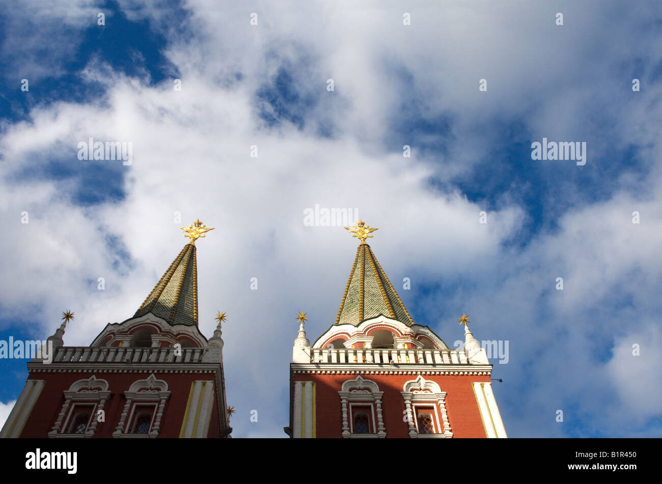 Resurrection Gate Towers Moscow Russia Stock Photo - Alamy