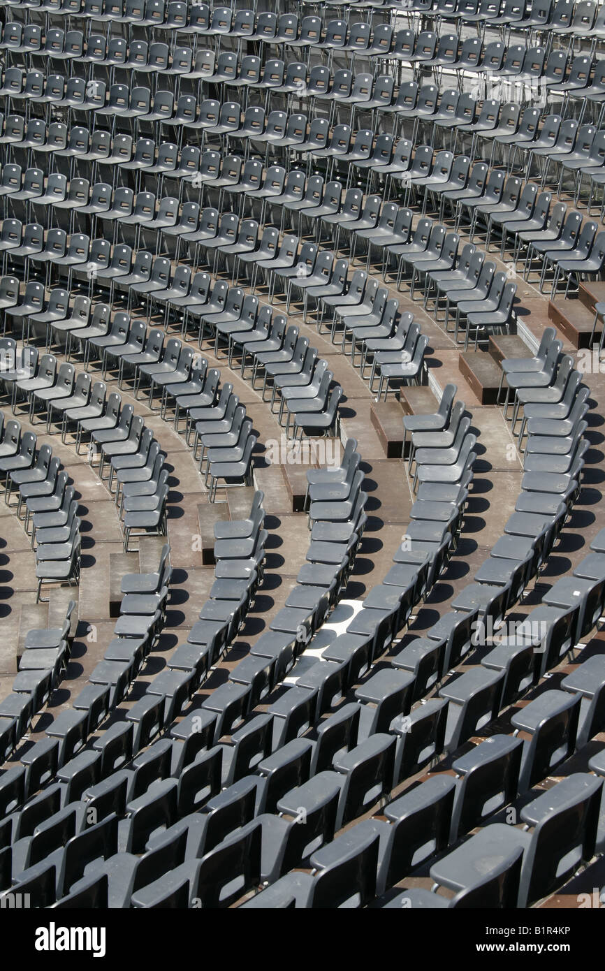 rows of empty vacant seats in sport arena Stock Photo - Alamy