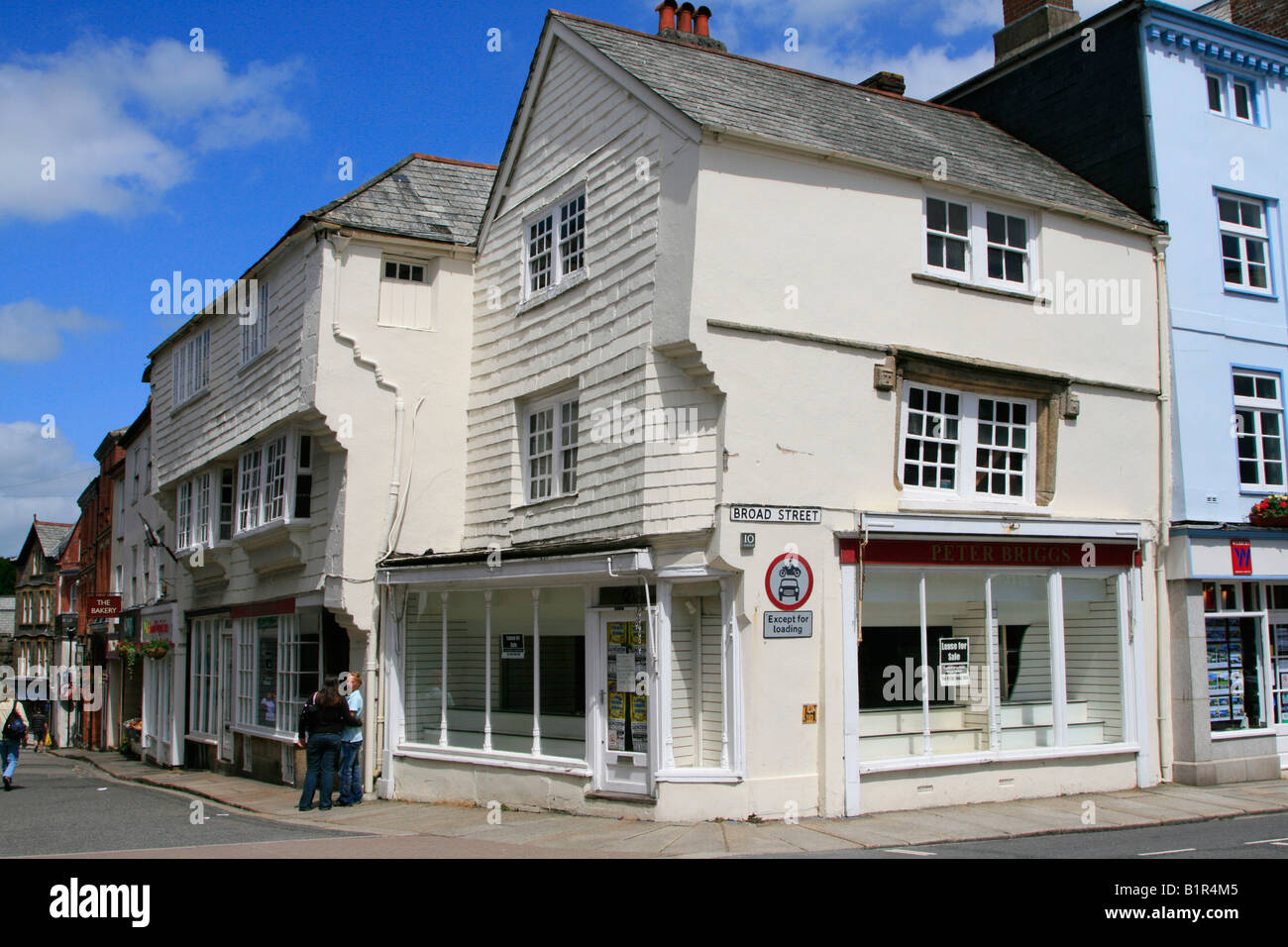 Launceston town centre high street cornwall west country england uk gb ...