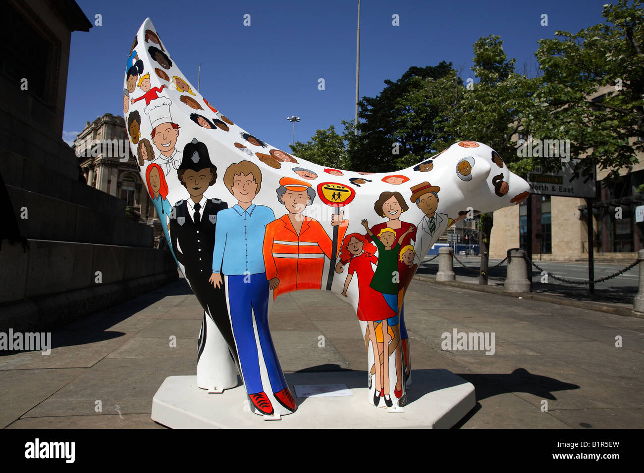 One of 120 Superlambanana sculptures in Liverpool to celebrate the ...