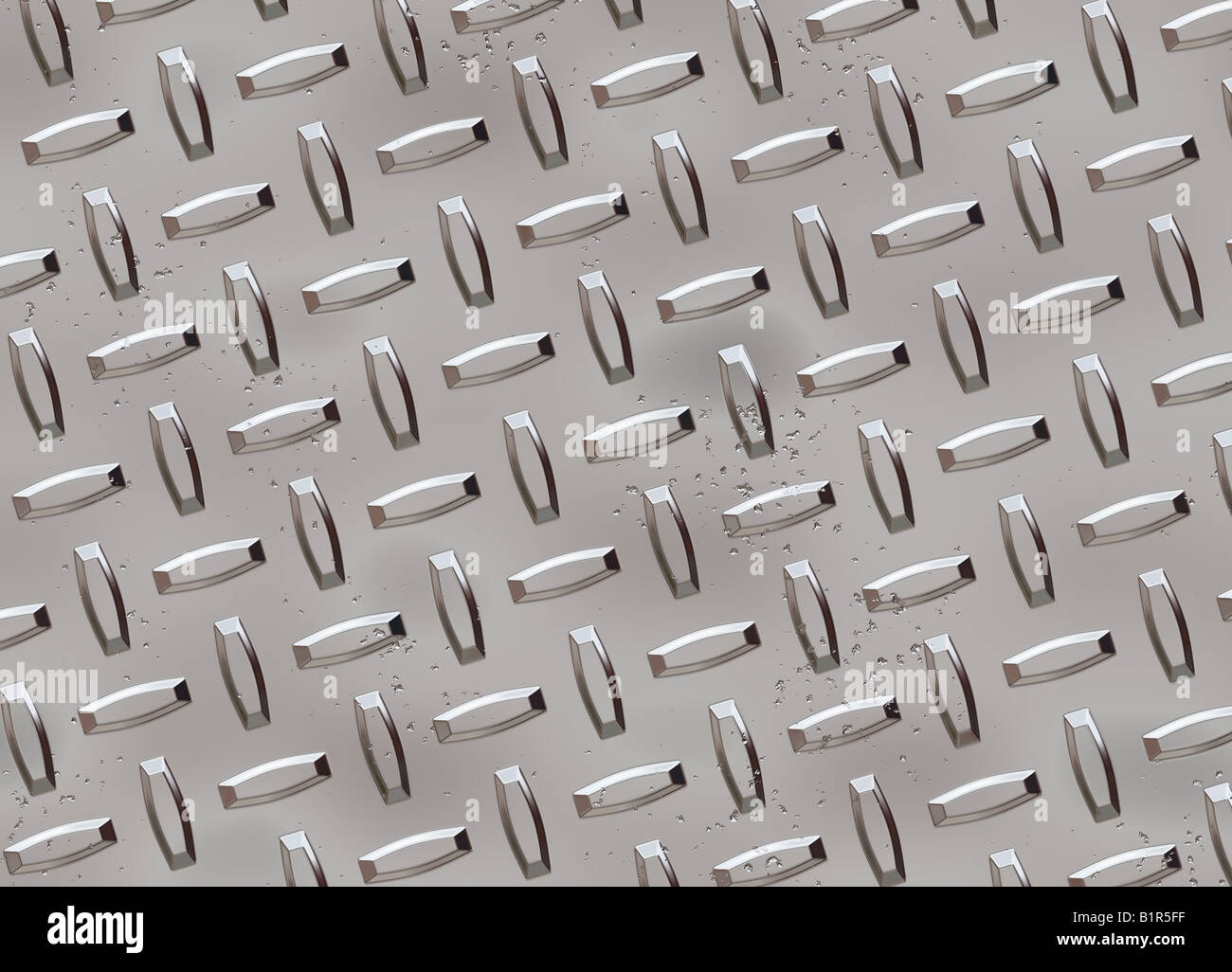 Metal diamond plate texture- chrome Stock Photo - Alamy