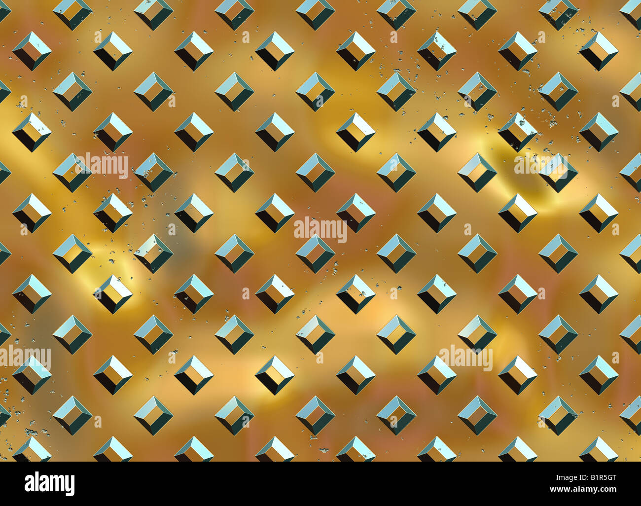 Metal diamond plate texture- golden Stock Photo - Alamy