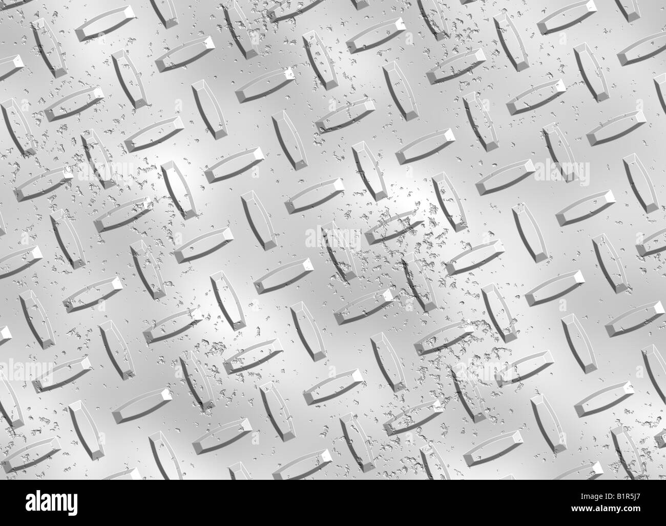 Metal diamond plate texture- silver Stock Photo - Alamy