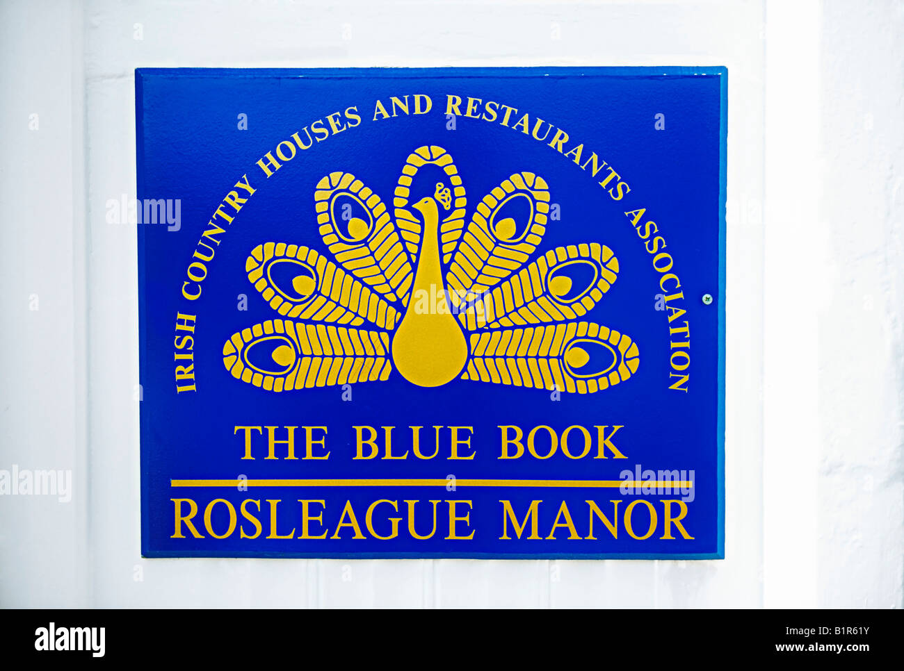 Toursim - Country Houses, Rosleague Manor Sign, Connemara Co Galway ...