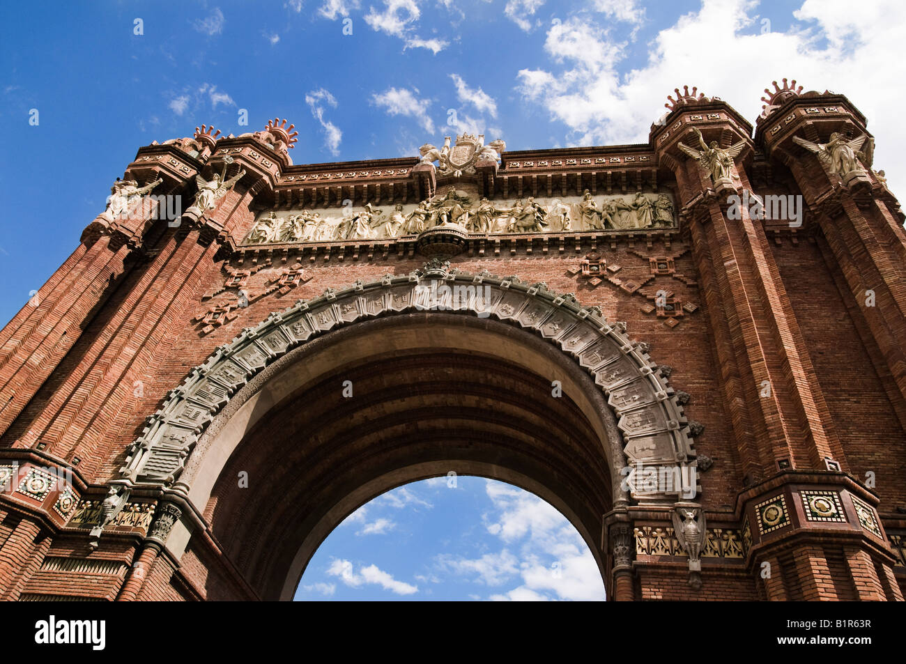 The Arc de Triomf. Barcelona Stock Photo - Alamy