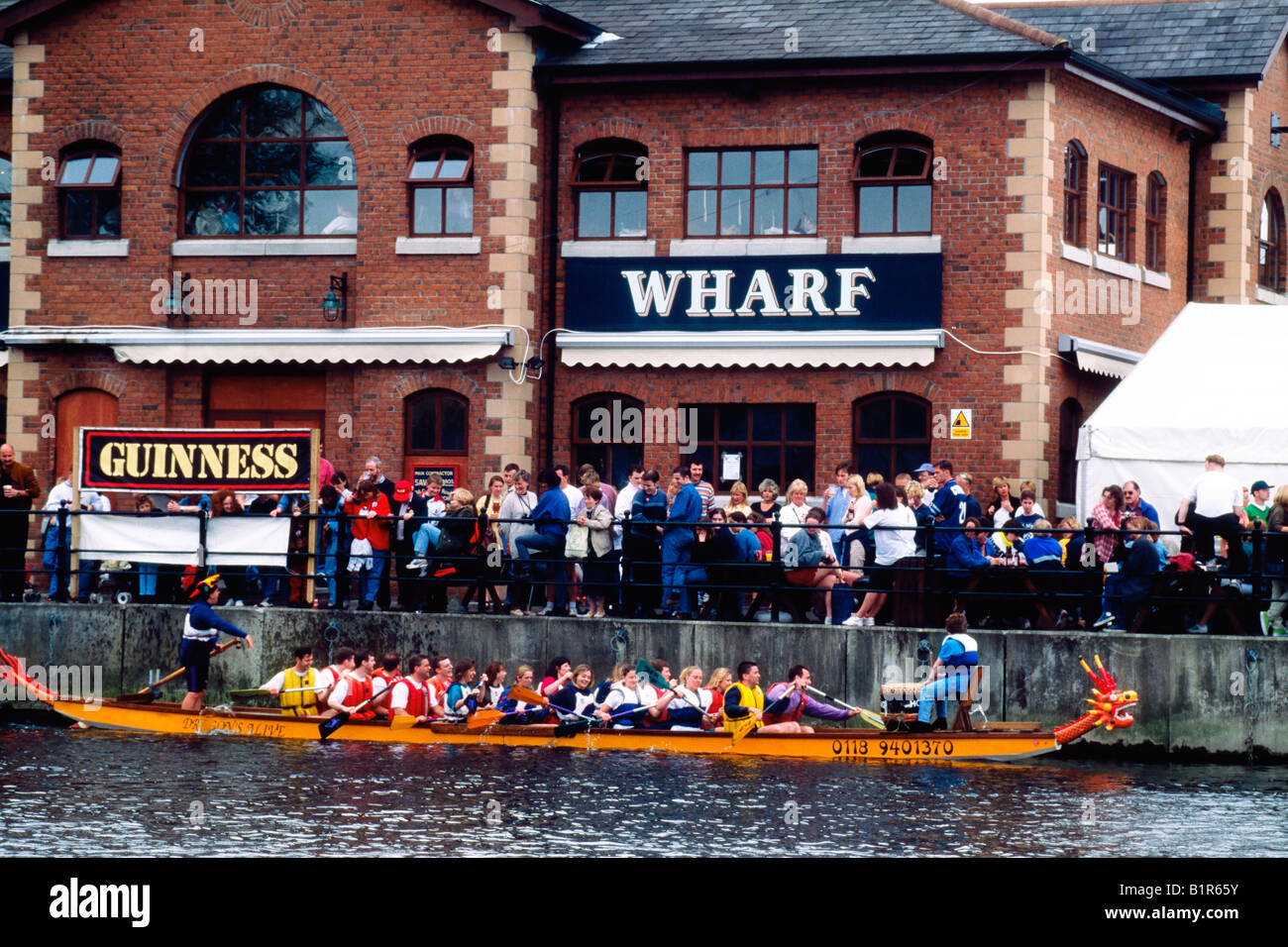 Belfast, Dragon boat race, River Lagan Stock Photo - Alamy