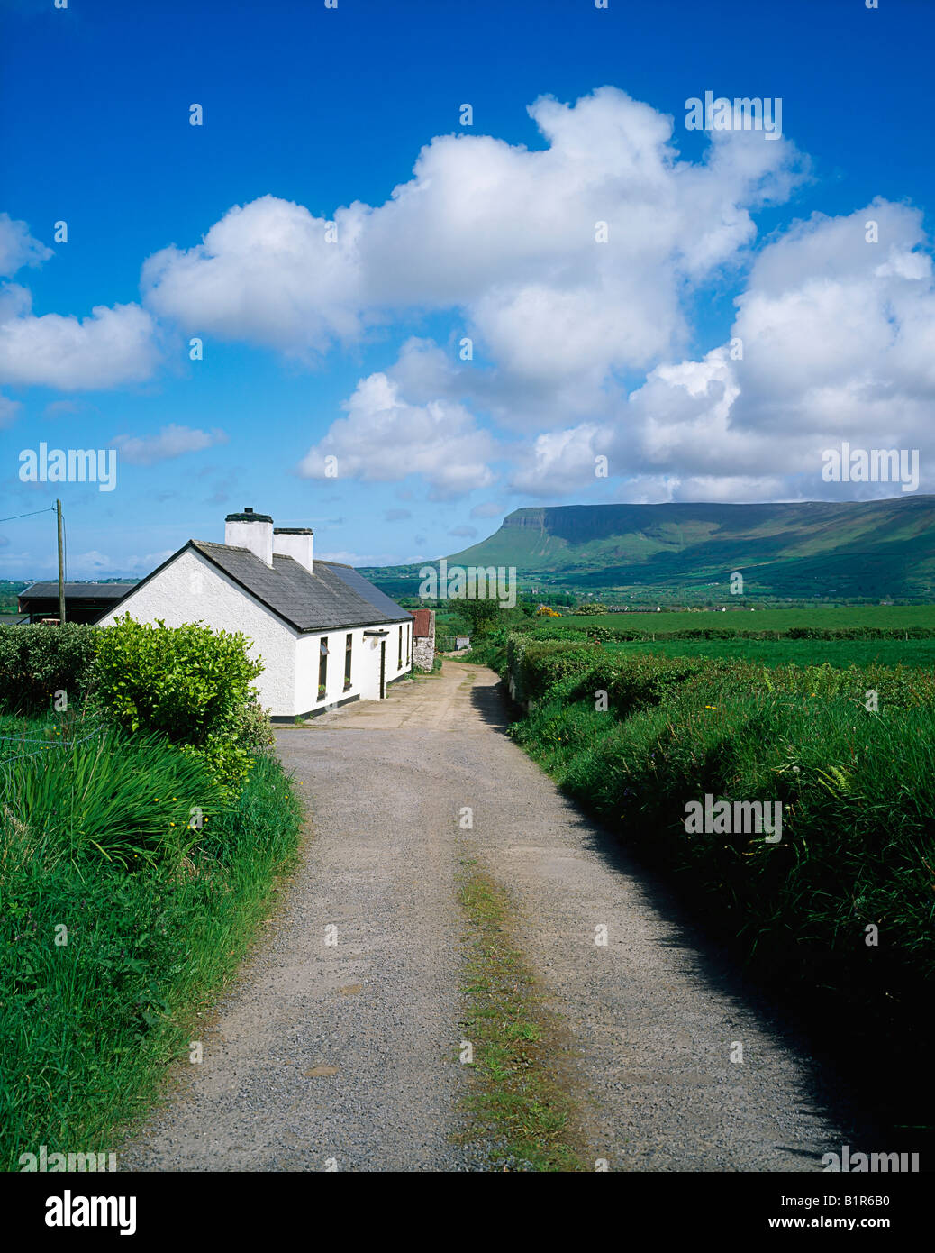 Traditional Farm Cottage, Ben Bulben, County Sligo, Ireland Stock Photo - Alamy