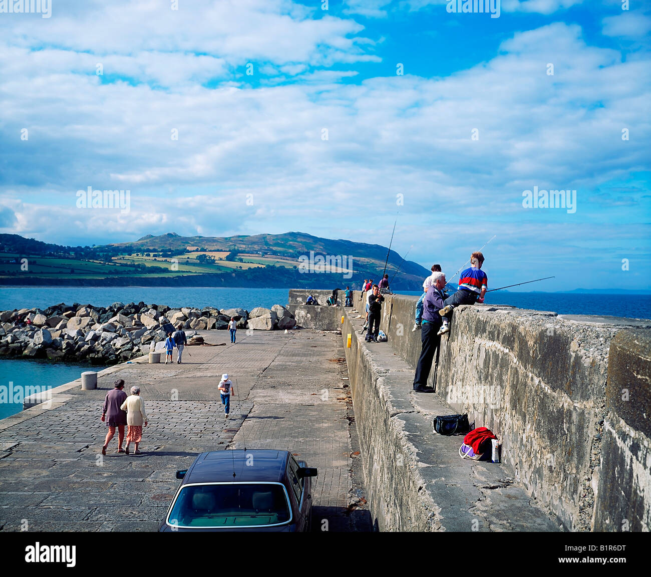 Greystones Pier in County Wicklow Stock Photo - Alamy
