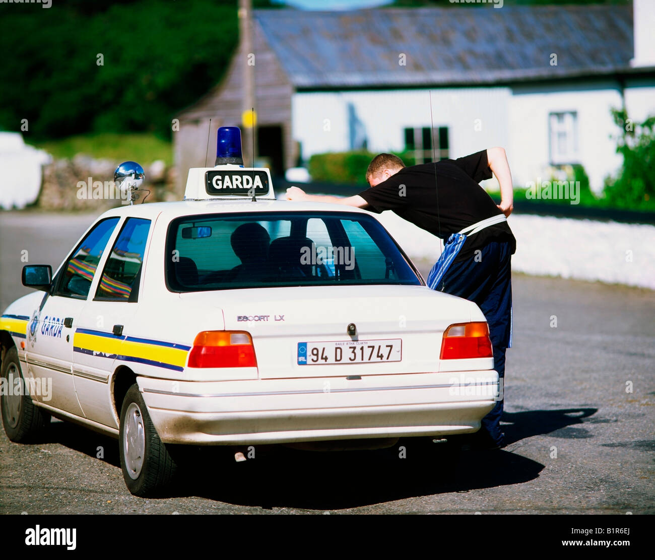 Security services, Garda car Stock Photo - Alamy
