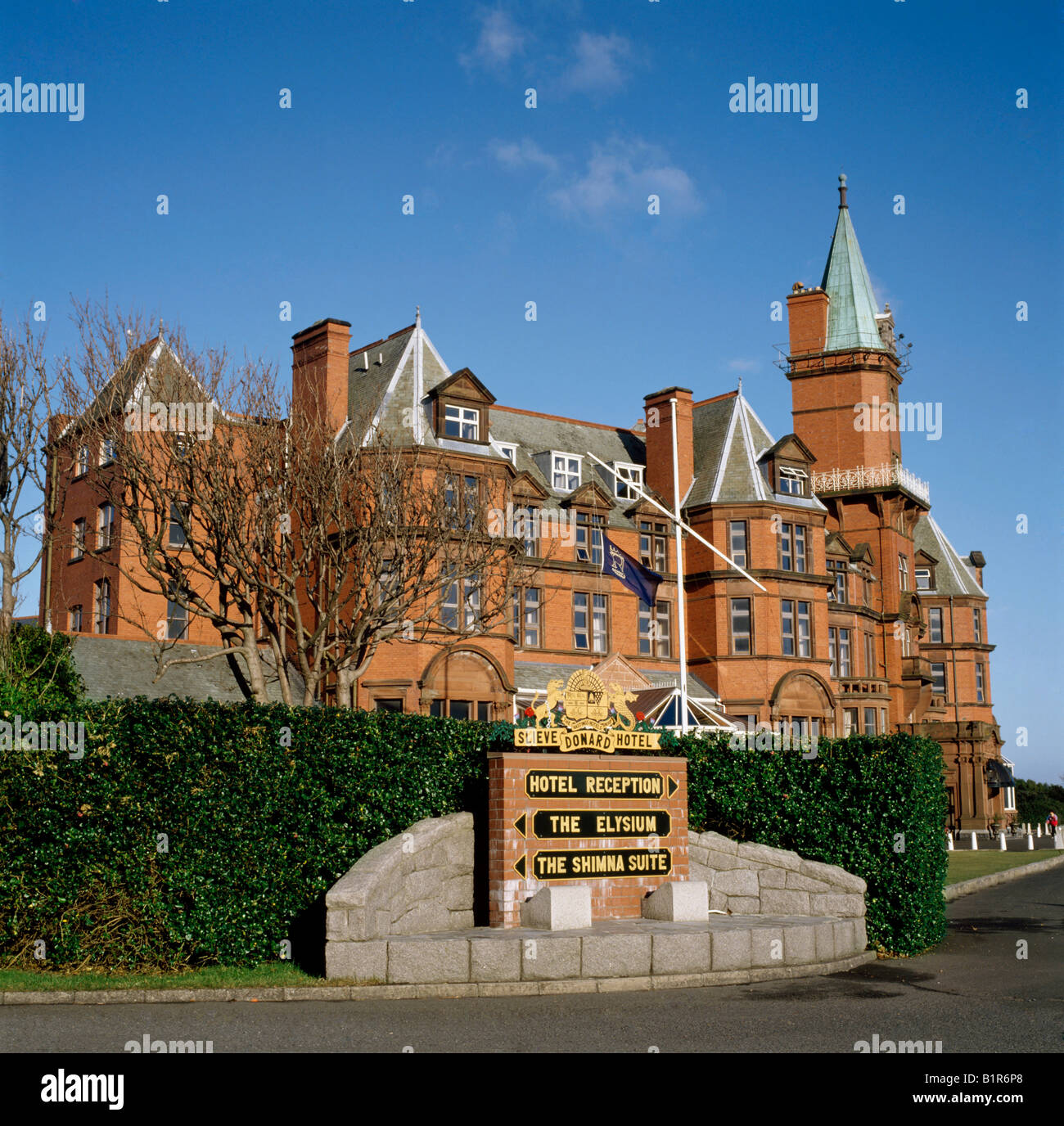 Newcastle, Co Down, Northern Ireland, Slieve Donard Hotel Stock Photo ...