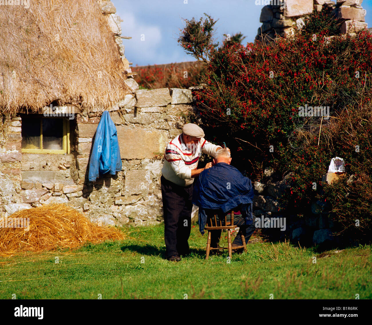 Lettermullan, Gorumna Island, Co Galway, Ireland, Local Barber Shop ...