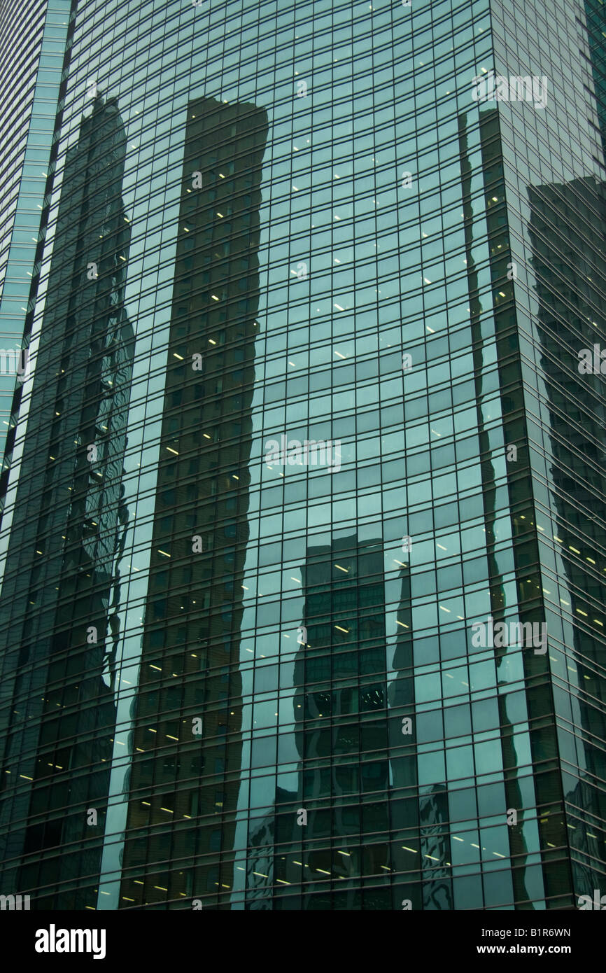 Skyscraper refections in Tokyo, Japan Stock Photo - Alamy