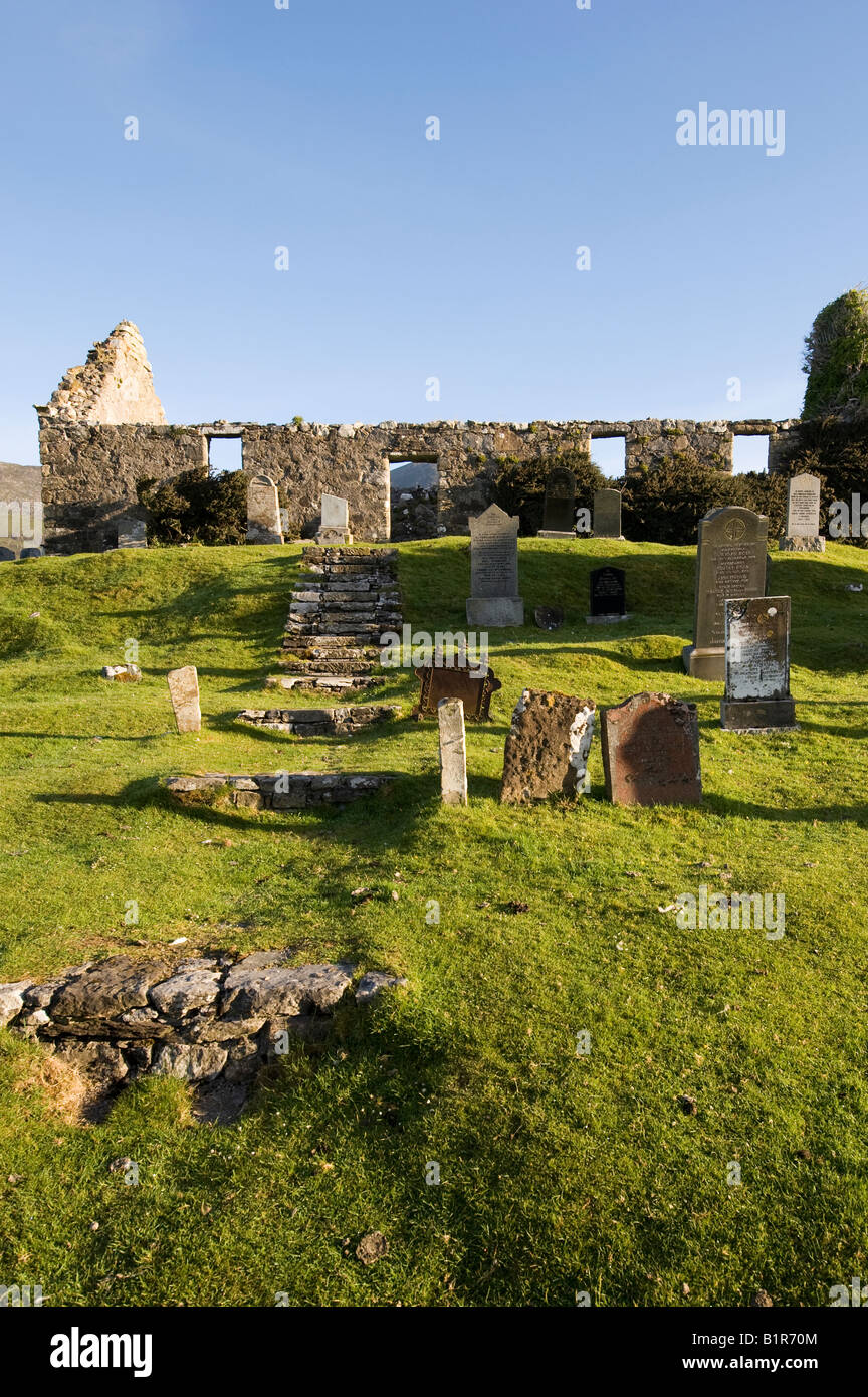 Ruins of cill chriosd chapel, Isle of Skye, Inner Hebrides, Scotland ...