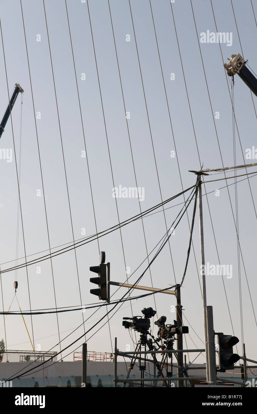 Israel Jerusalem String Bridge at the entrance to the city designed by ...