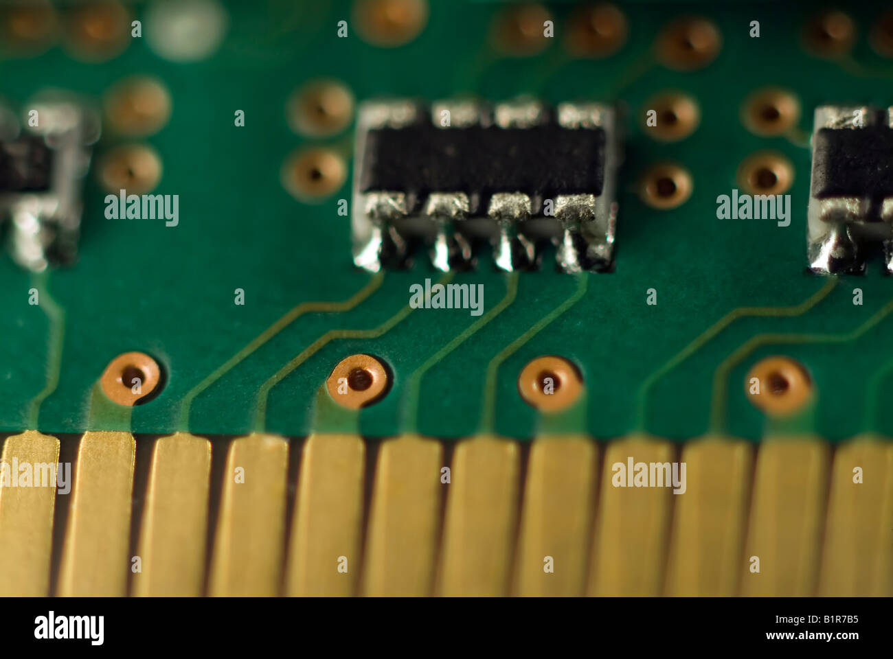 extreme closeup of part of a memory chip Stock Photo - Alamy