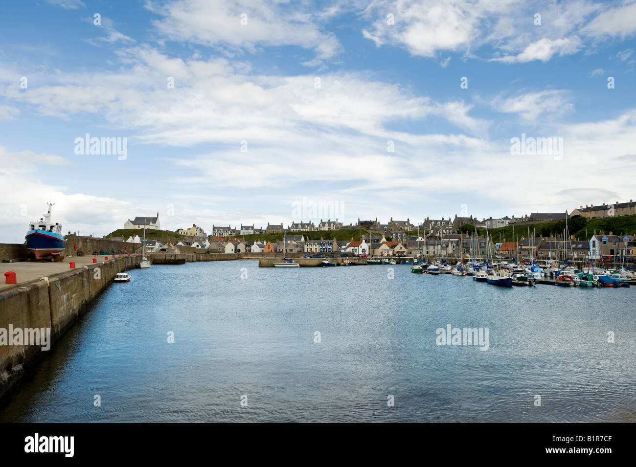 Findochty harbour, Moray, Scotland Stock Photo - Alamy