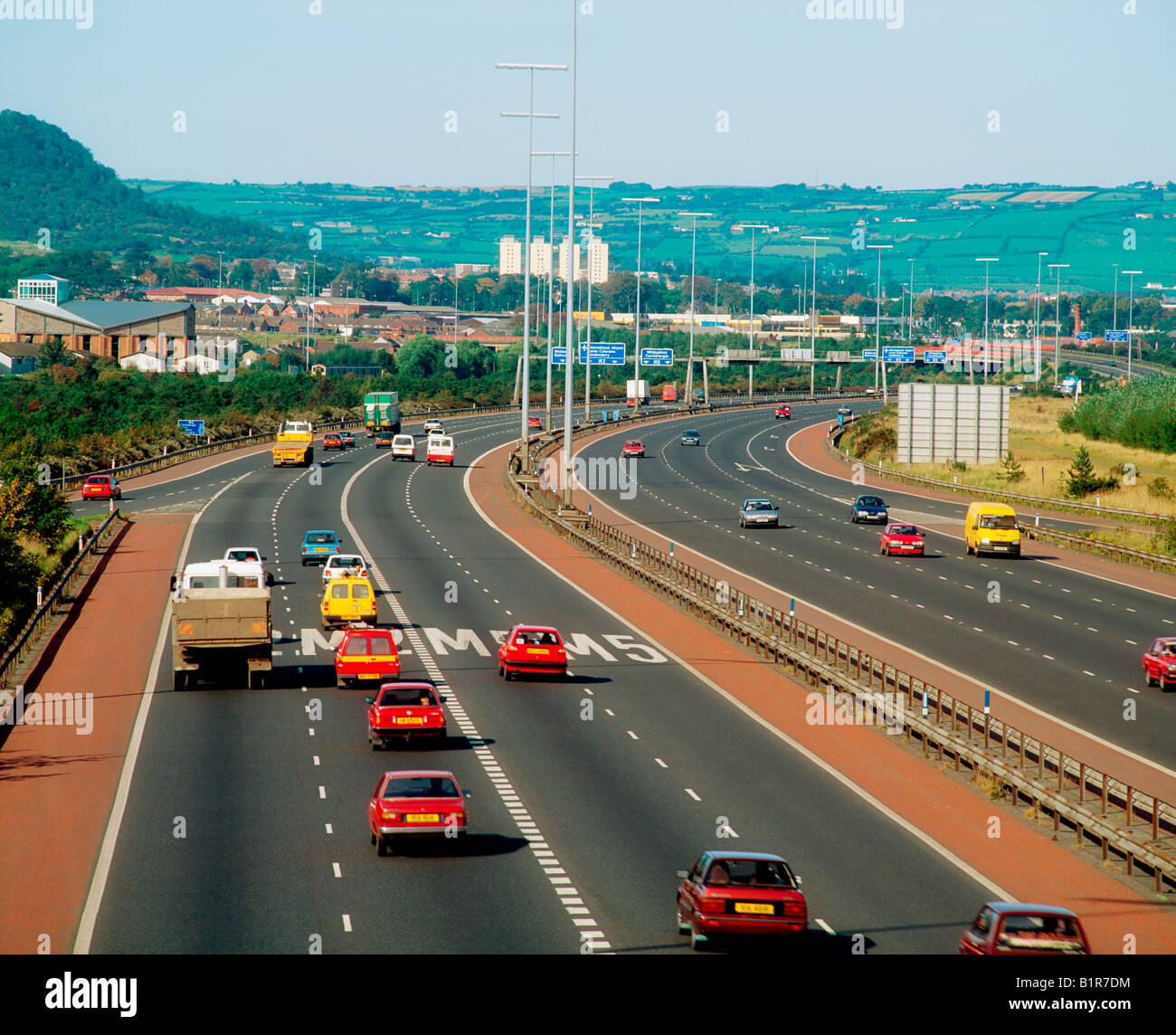 Belfast, Co Antrim, Northern Ireland, M2 Motorway Stock Photo, Royalty ...