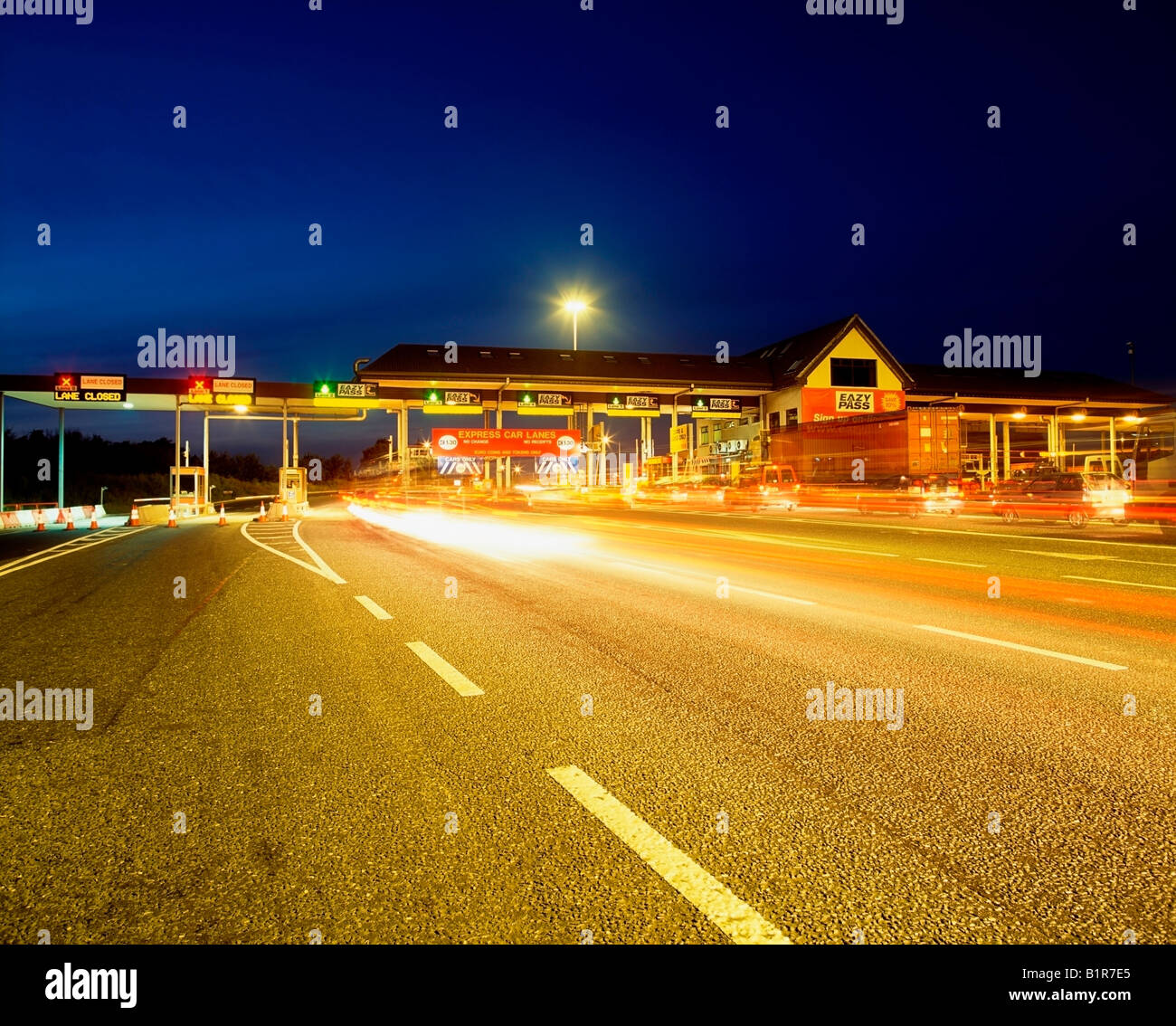 M50 West Link Bridge, Co Dublin, Ireland, Toll Area Stock Photo - Alamy