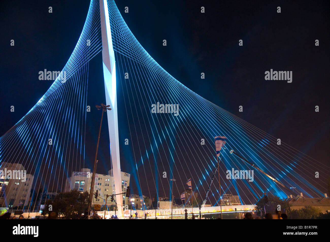 Jerusalem light rail bridge hi-res stock photography and images - Alamy