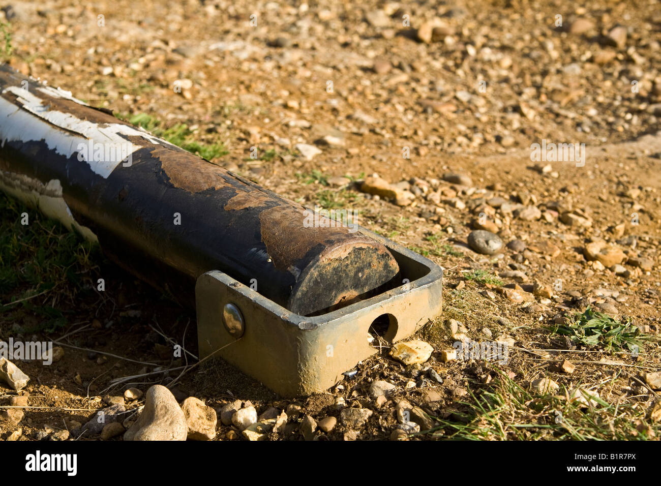 Collapsible metal post, UK Stock Photo - Alamy