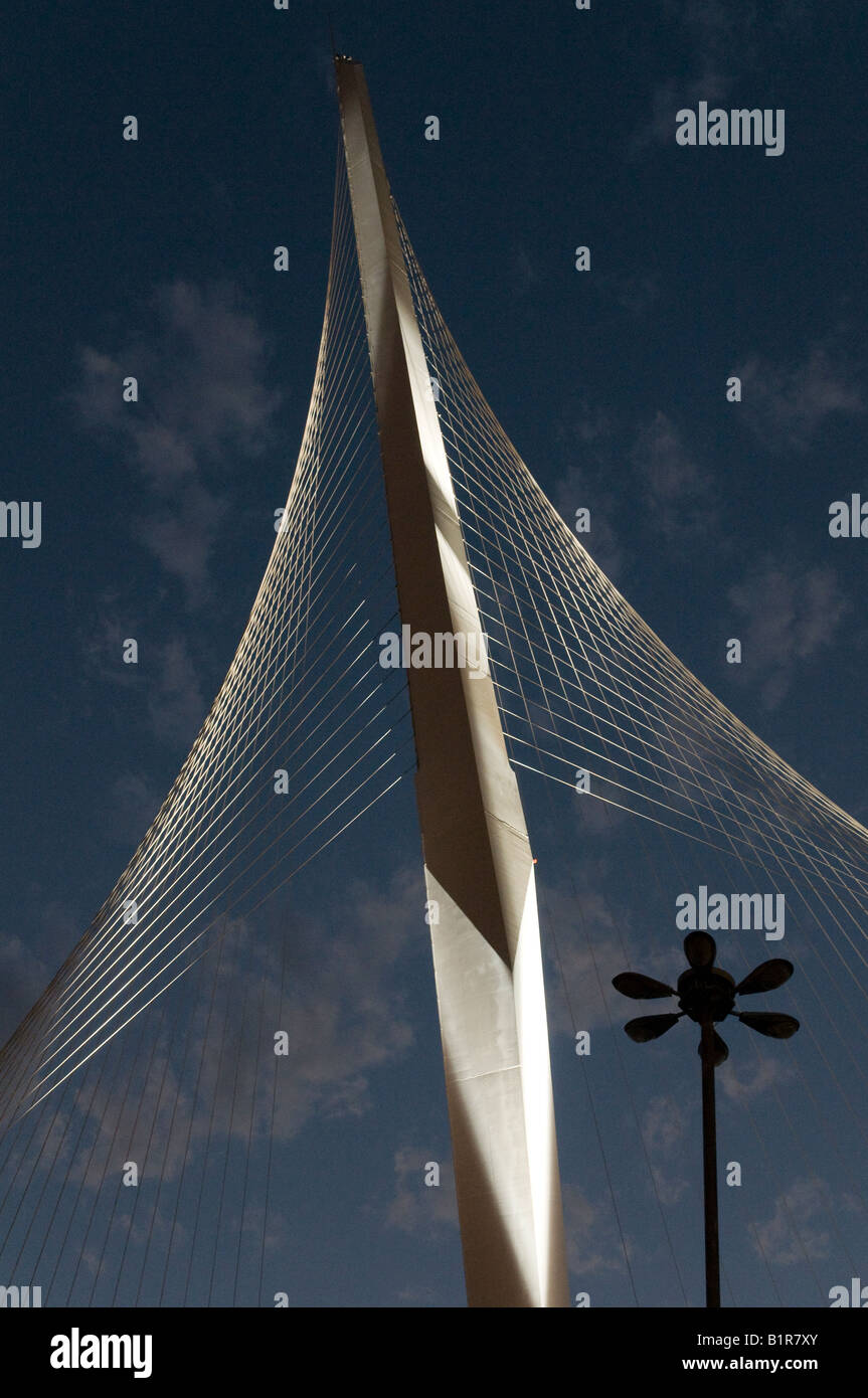 Israel Jerusalem String Bridge at the entrance to the city designed by ...