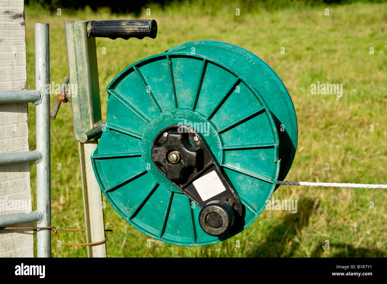 Plastic reel electric fence hi-res stock photography and images - Alamy