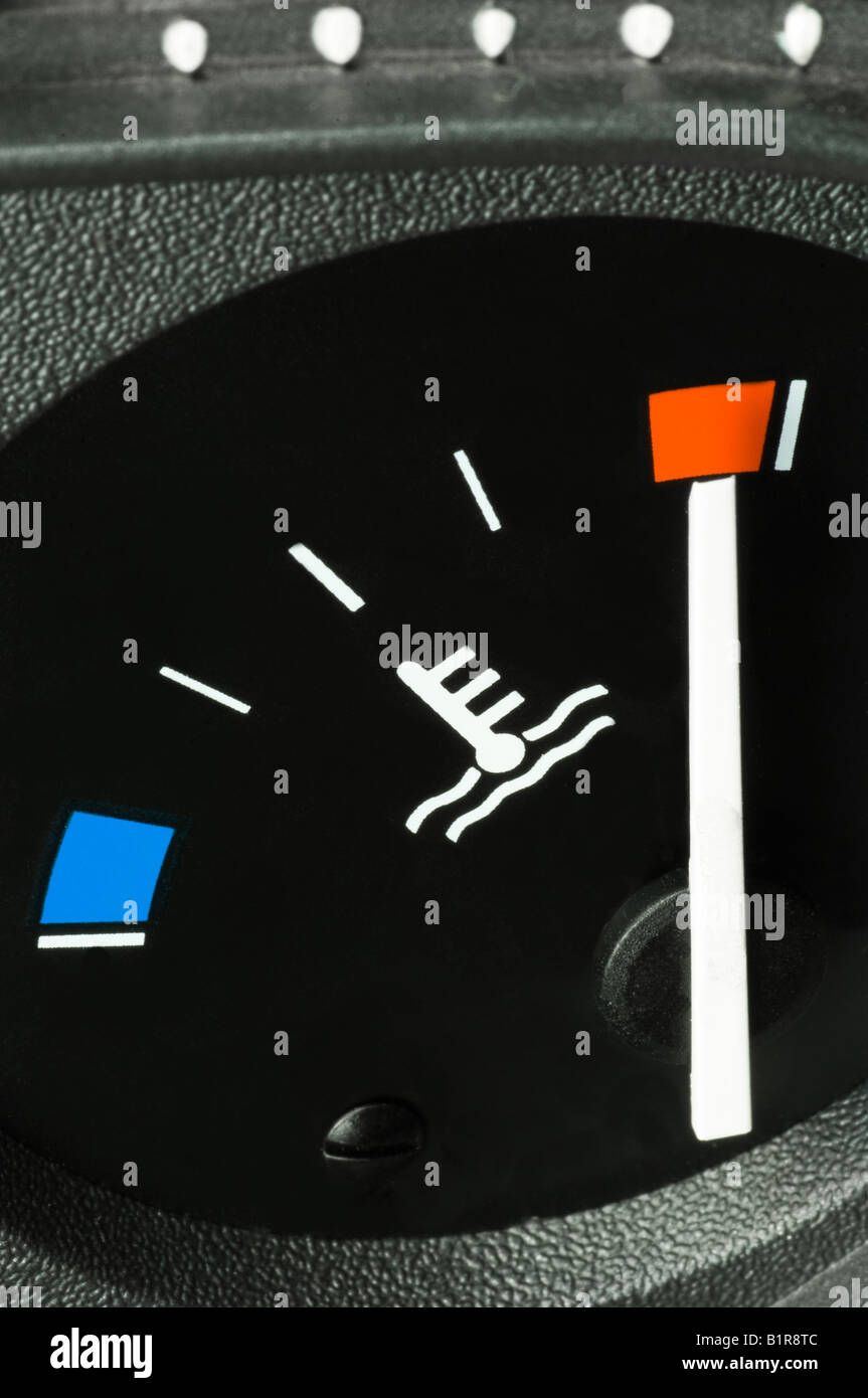 Motor temperature gauge Stock Photo - Alamy