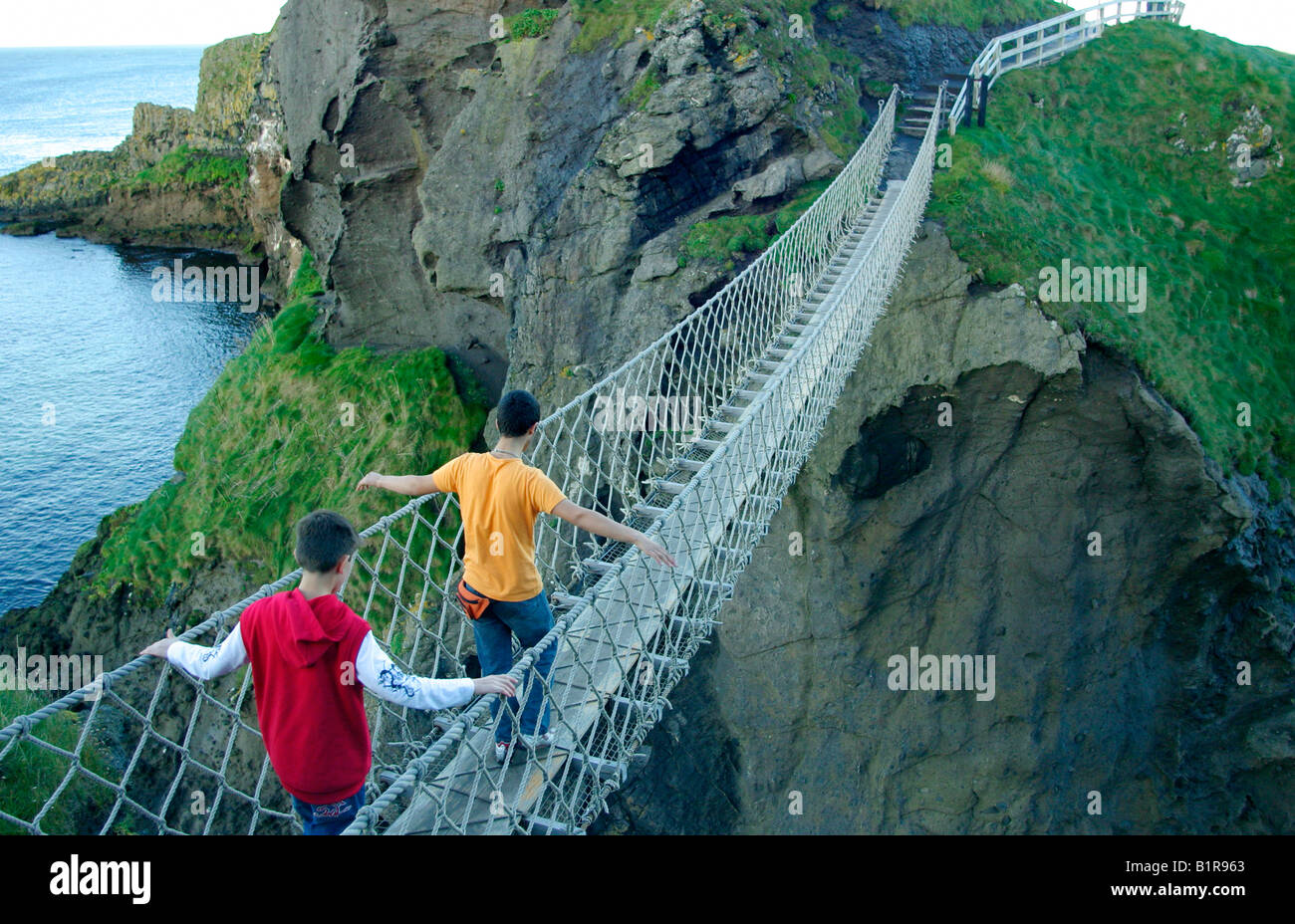 Carrick-a-Rede Rope Bridge Stock Photo - Alamy