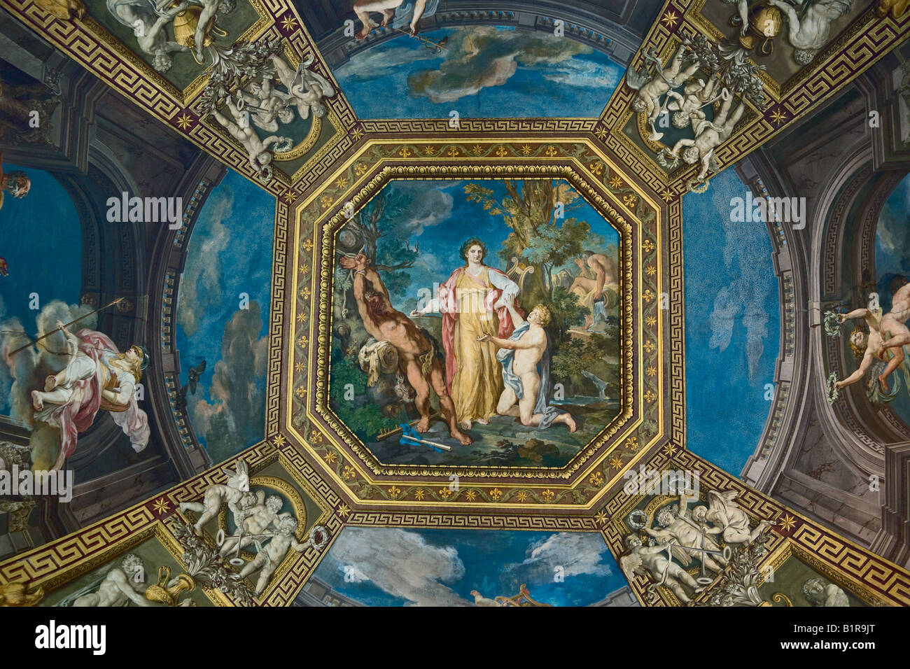Frescoes of apollo and muse hi-res stock photography and images - Alamy