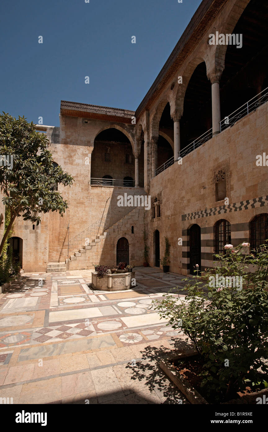 Hama Syria Azem palace courtyard Stock Photo - Alamy