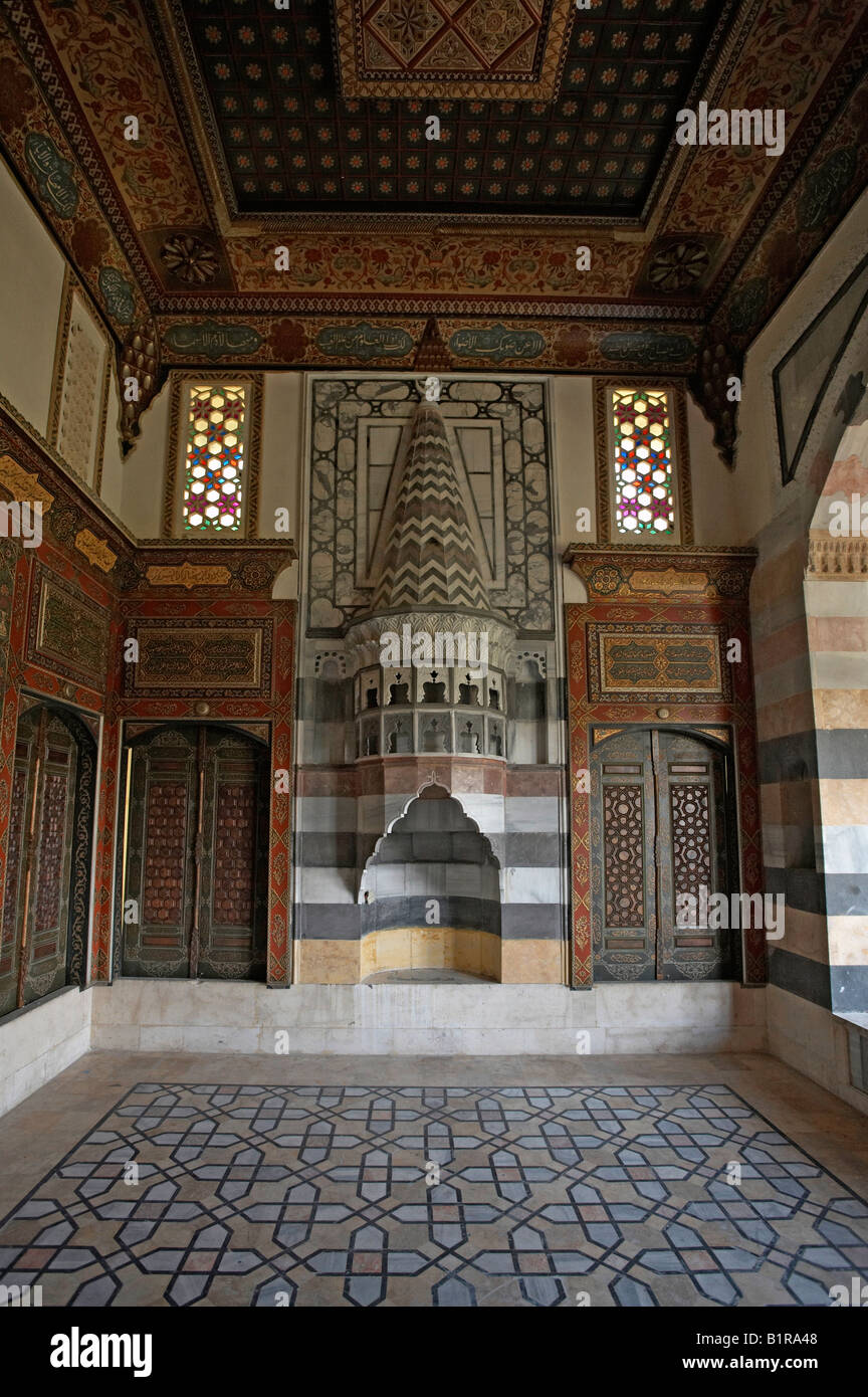 Hama Syria mihrab inside the Azem palace Stock Photo - Alamy