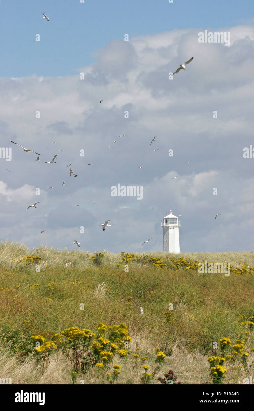 Walney Island lighthouse Barrow in Furness Cumbria Stock Photo - Alamy