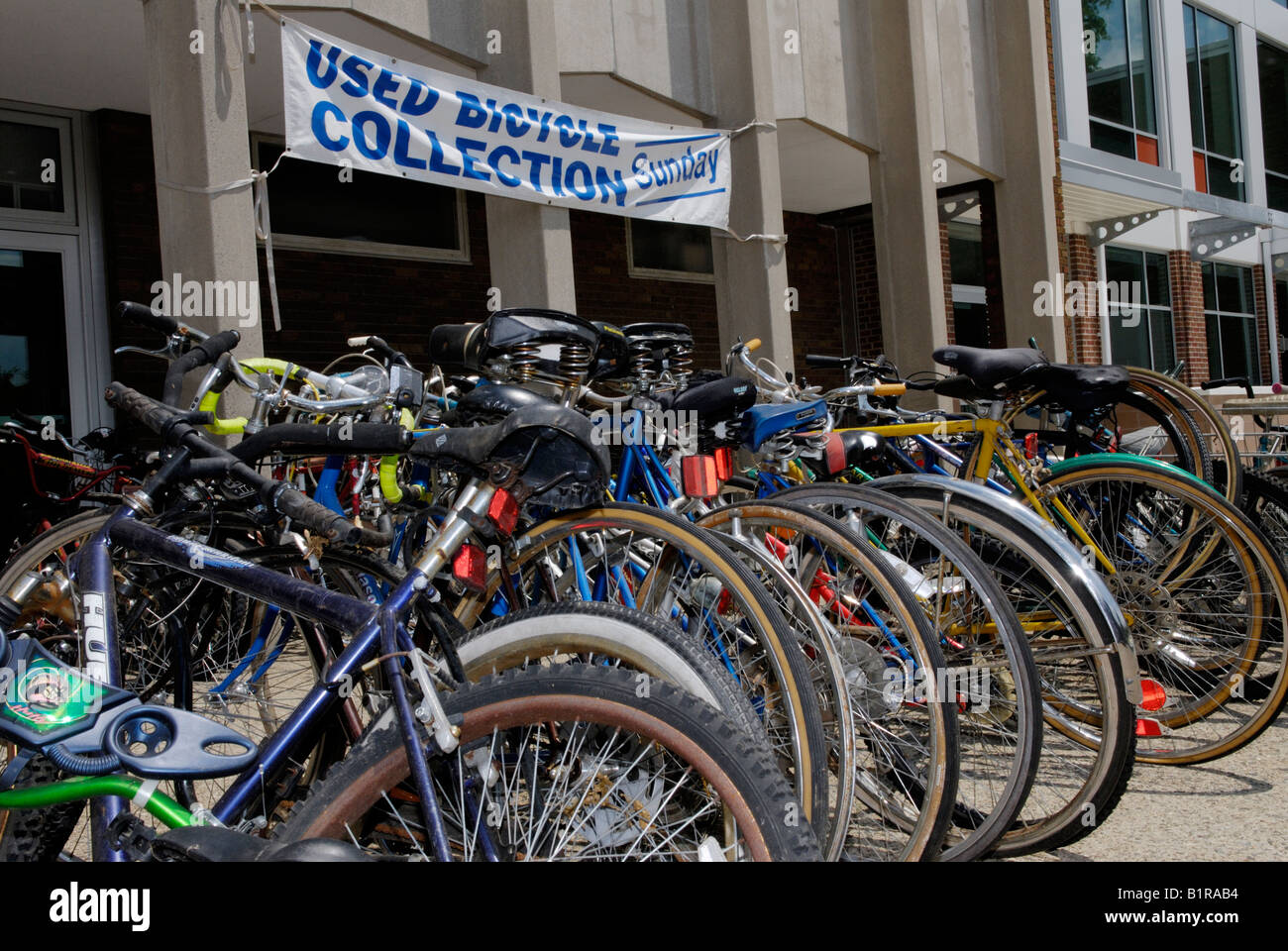 Bike recycling collection Stock Photo - Alamy